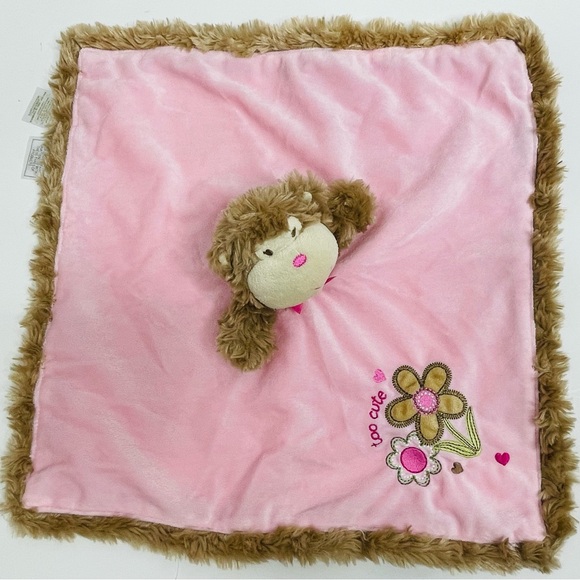 Baby Starters | Toys | Baby Starters Pink Monkey Too Cute Baby Lovey ...